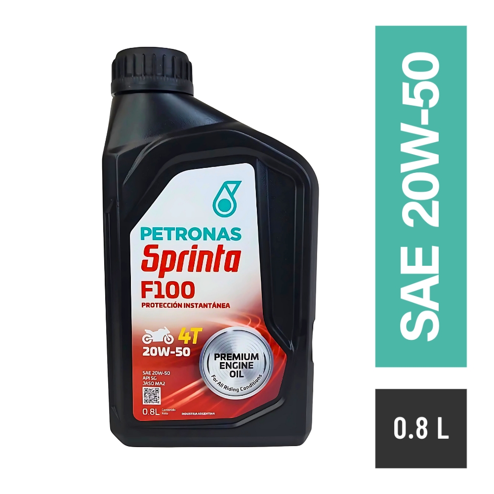 Lubricante Petronas Sprinta F100 4T 20W-50 0.8 L - Mayorista Oil Center